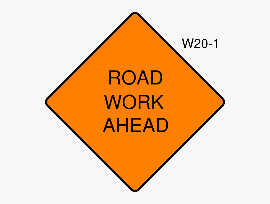 Transparent Road Clip Art - Road Work Sign , Free Transparent Clipart ...