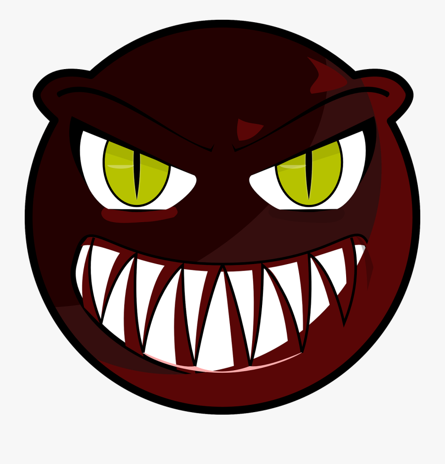 Angry Smile - Monster Face Clip Art , Free Transparent Clipart - ClipartKey