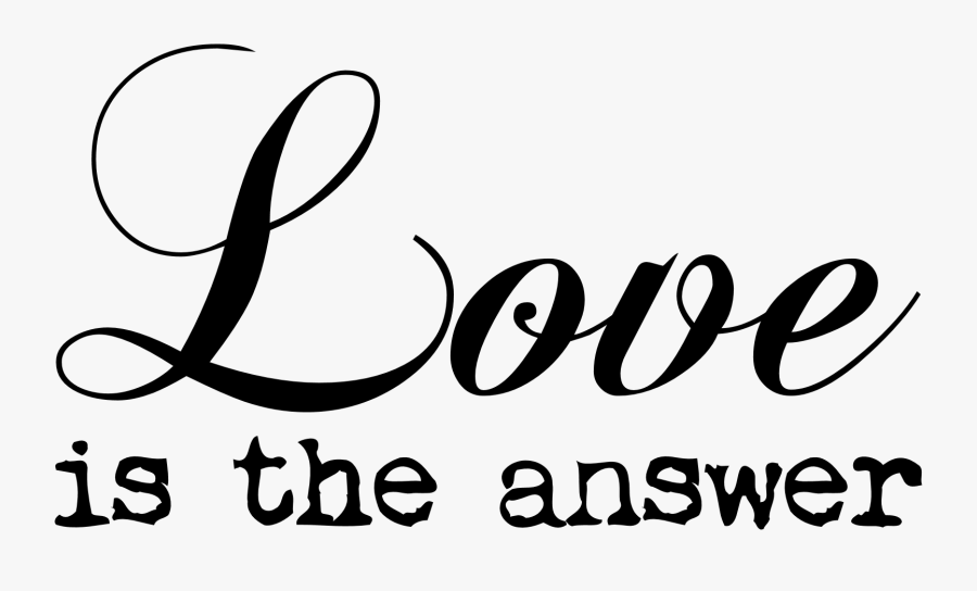 Word Panda Free Images - Love Word Clipart Transparent , Free ...