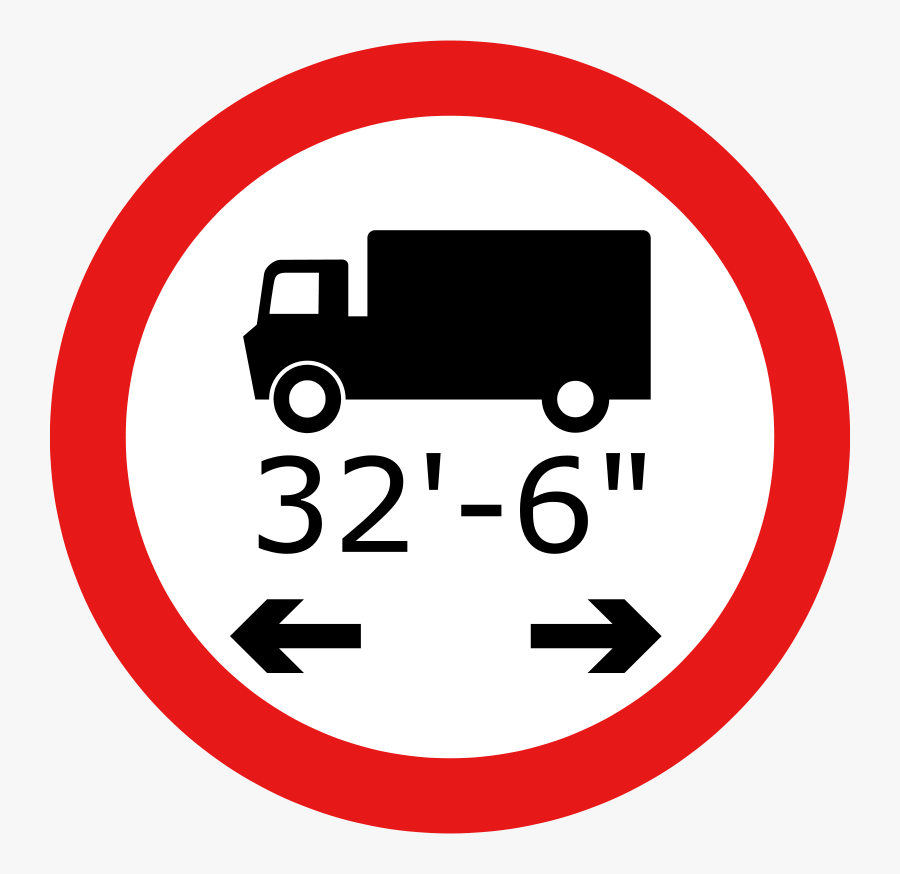 Road Signs Svg Clip Arts - Length Limit Traffic Signs , Free ...