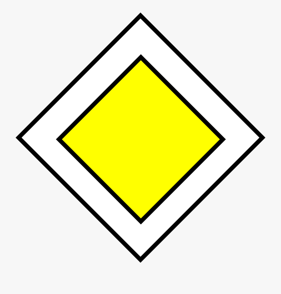 Free Vector Priority Road Traffic Sign Clip Art - Sign , Free ...