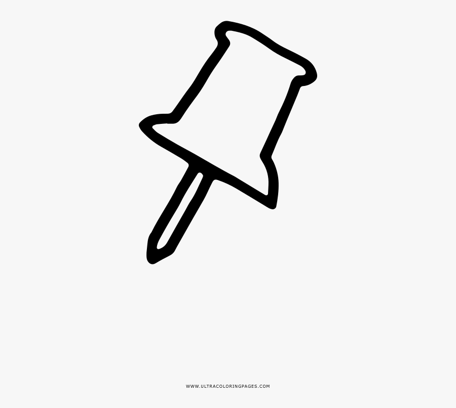 Thumb Tack Coloring Page - Office Chair , Free Transparent Clipart ...