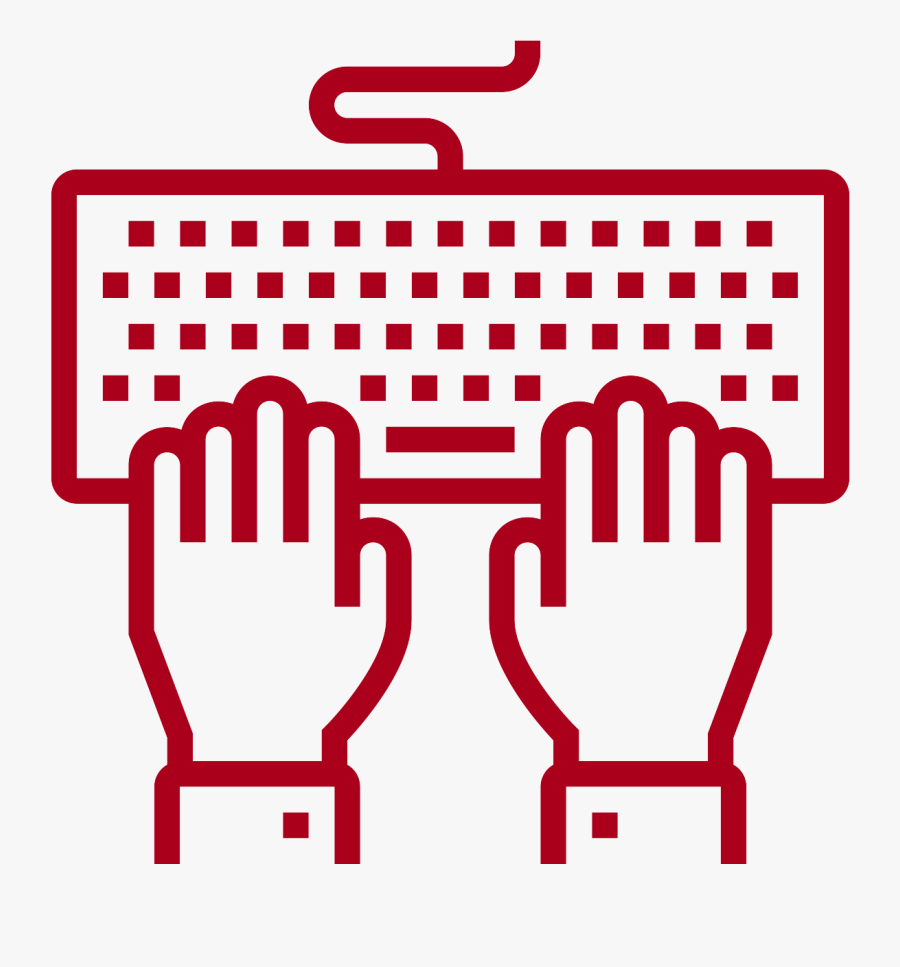 Hands On Keyboard Icon , Free Transparent Clipart - ClipartKey