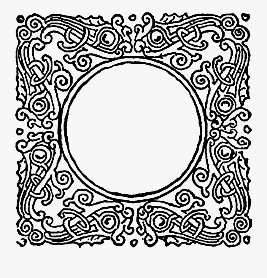 Digital Decorative Frame Downloads - Circle , Free Transparent Clipart ...