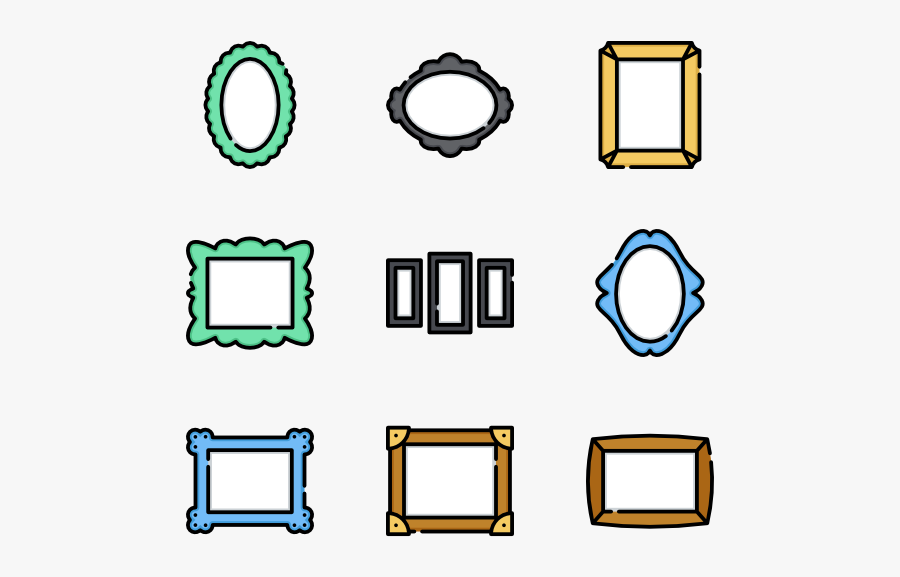 Frames - Flat Icon Frame , Free Transparent Clipart - ClipartKey