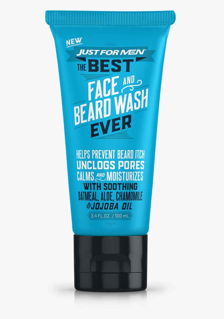 Transparent Goatee Png - Just For Men Beard And Face Wash , Free ...