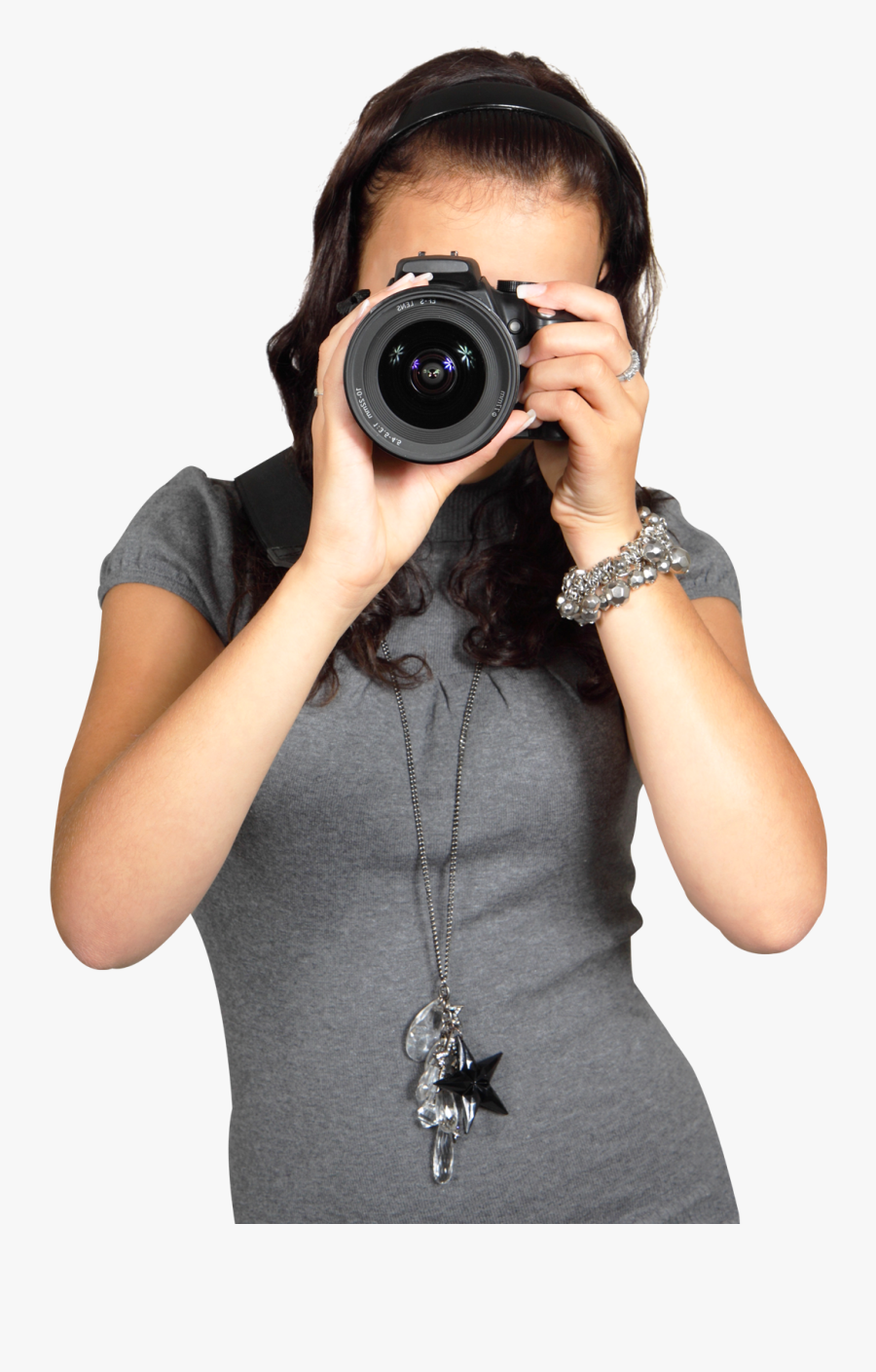 Young Woman With Digital Photo Camera Png Image - Girl With Camera Png ...