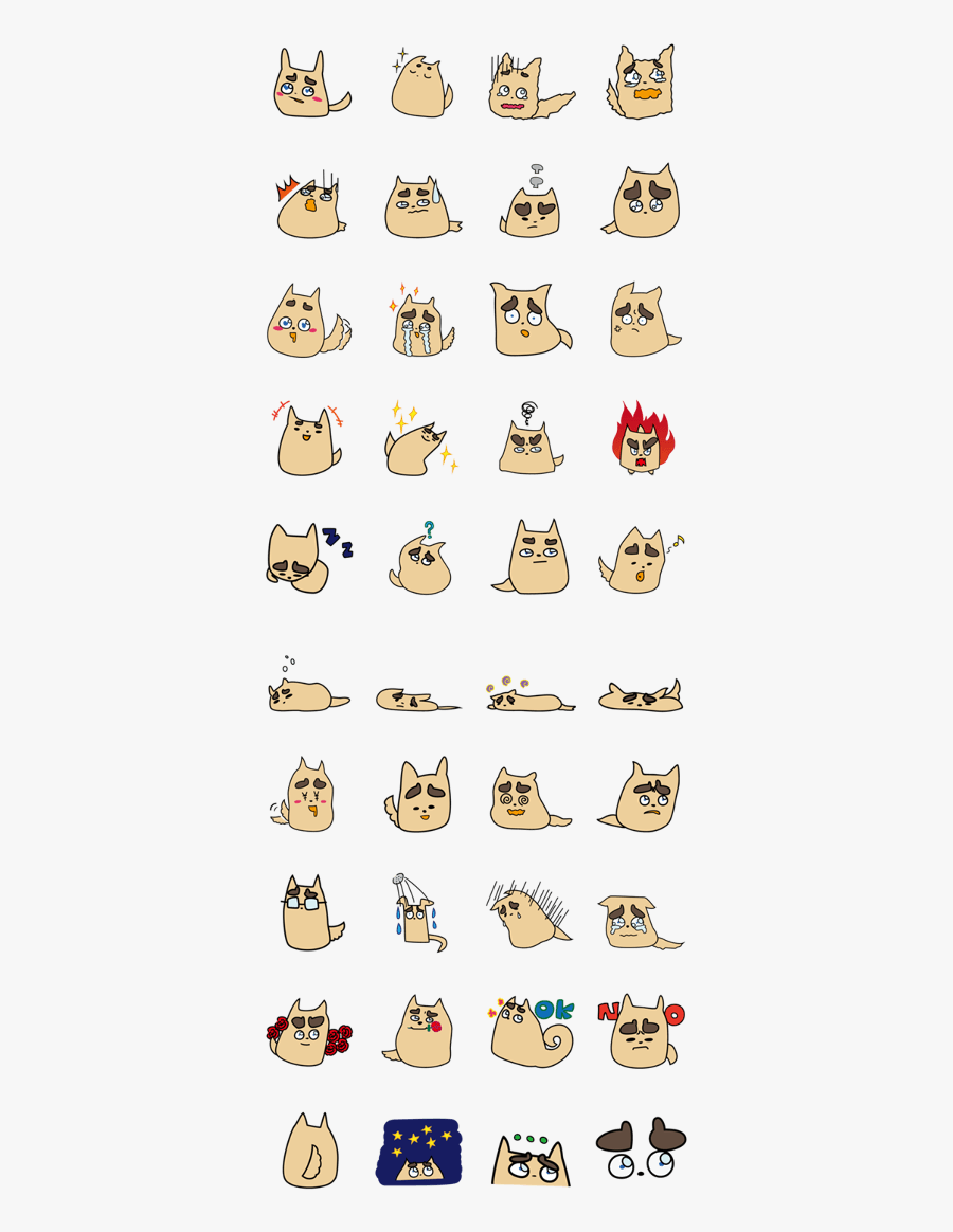 Dog Line Sticker , Free Transparent Clipart - ClipartKey