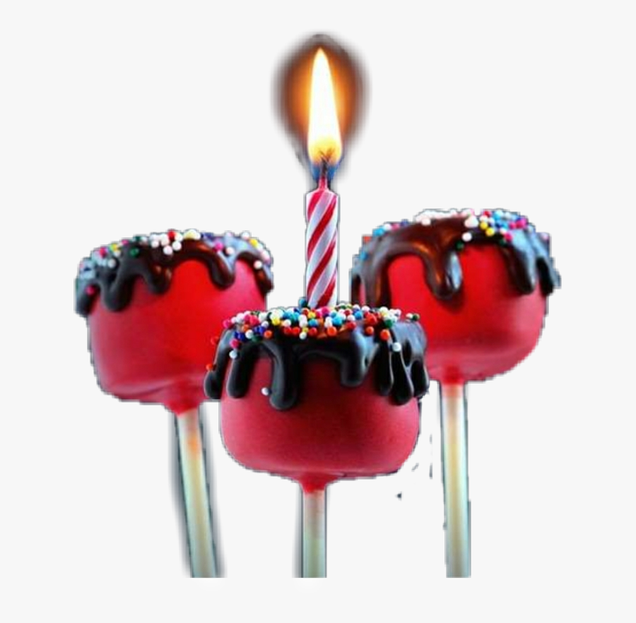 #cake Pops #birthday Candle #sticker - Happy Birthday Candle Images Hd ...