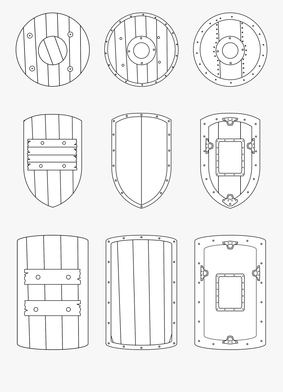 Line Art,angle,area - Medieval Shield Type Svg , Free Transparent ...