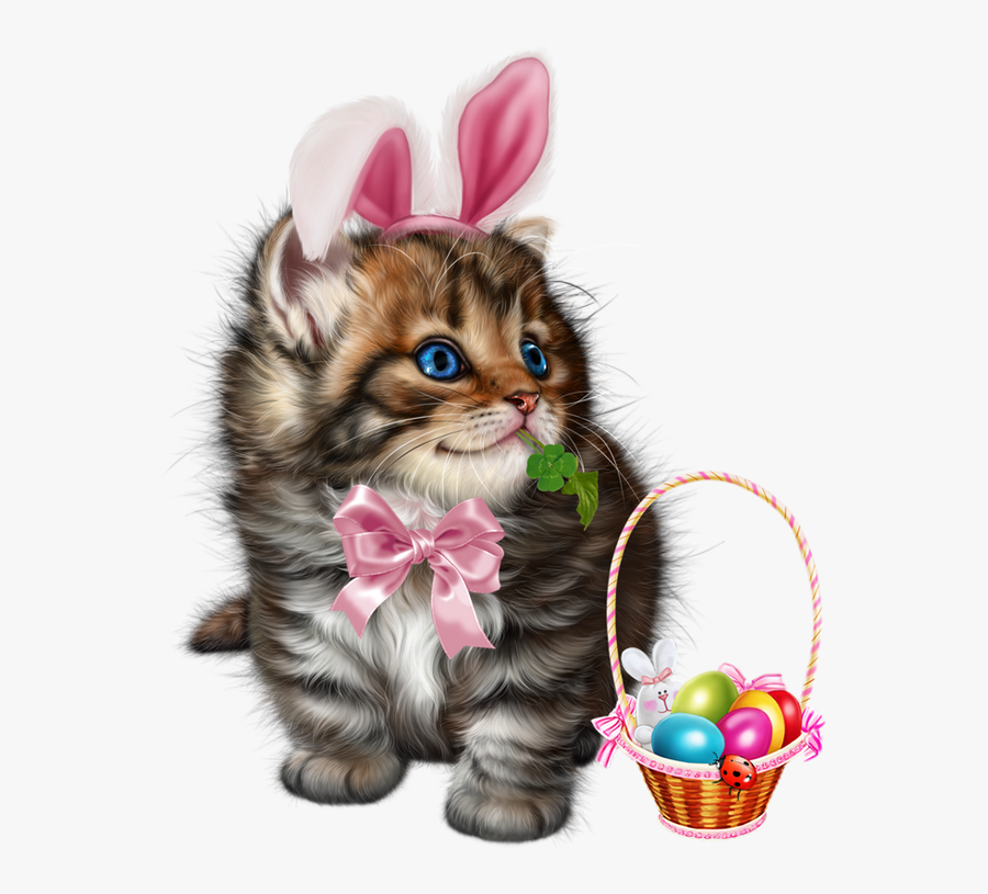 Clip Art Easter Cats , Free Transparent Clipart - ClipartKey