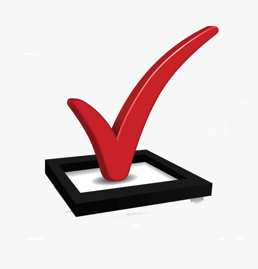 Advice Starving Students Movers - Red Checkmark Transparent Background ...