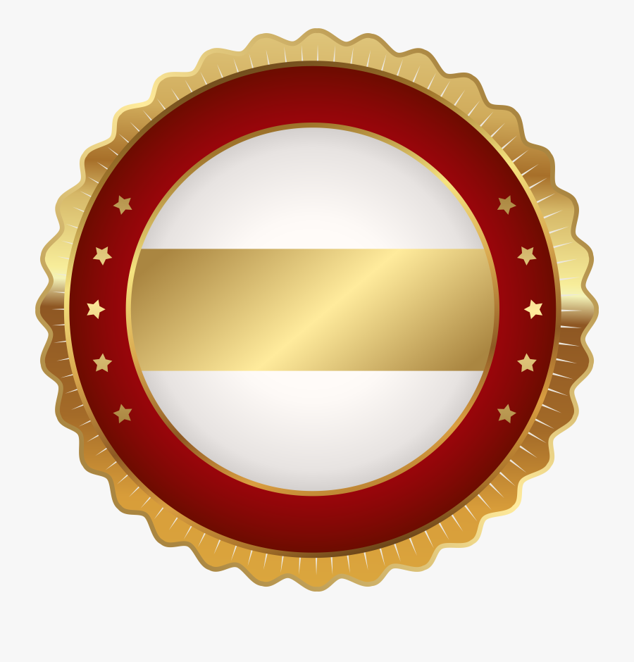Seal Badge Red Gold , Free Transparent Clipart - ClipartKey