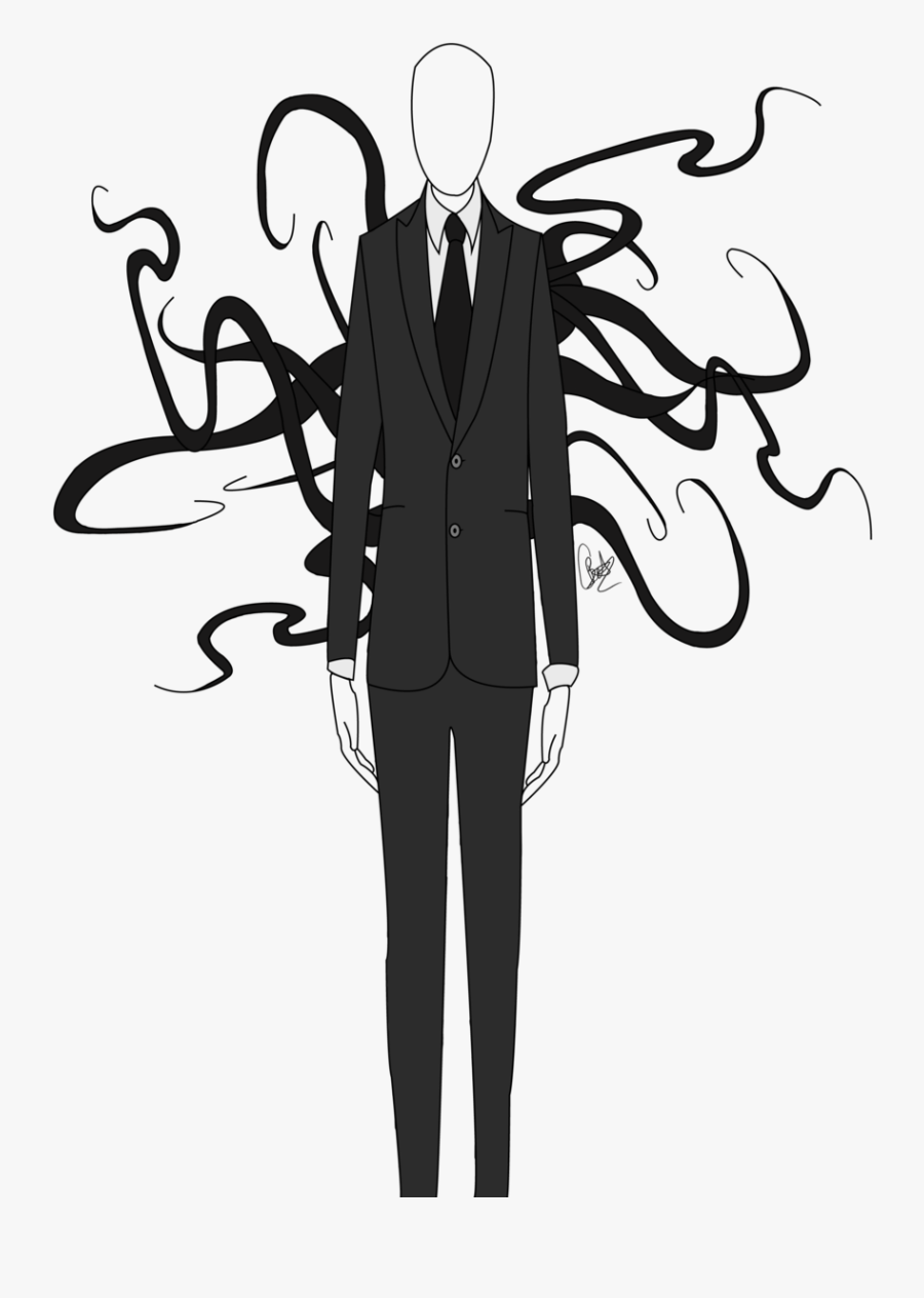 Slender Man Clipart Real Life - Transparent Background Slenderman Png ...