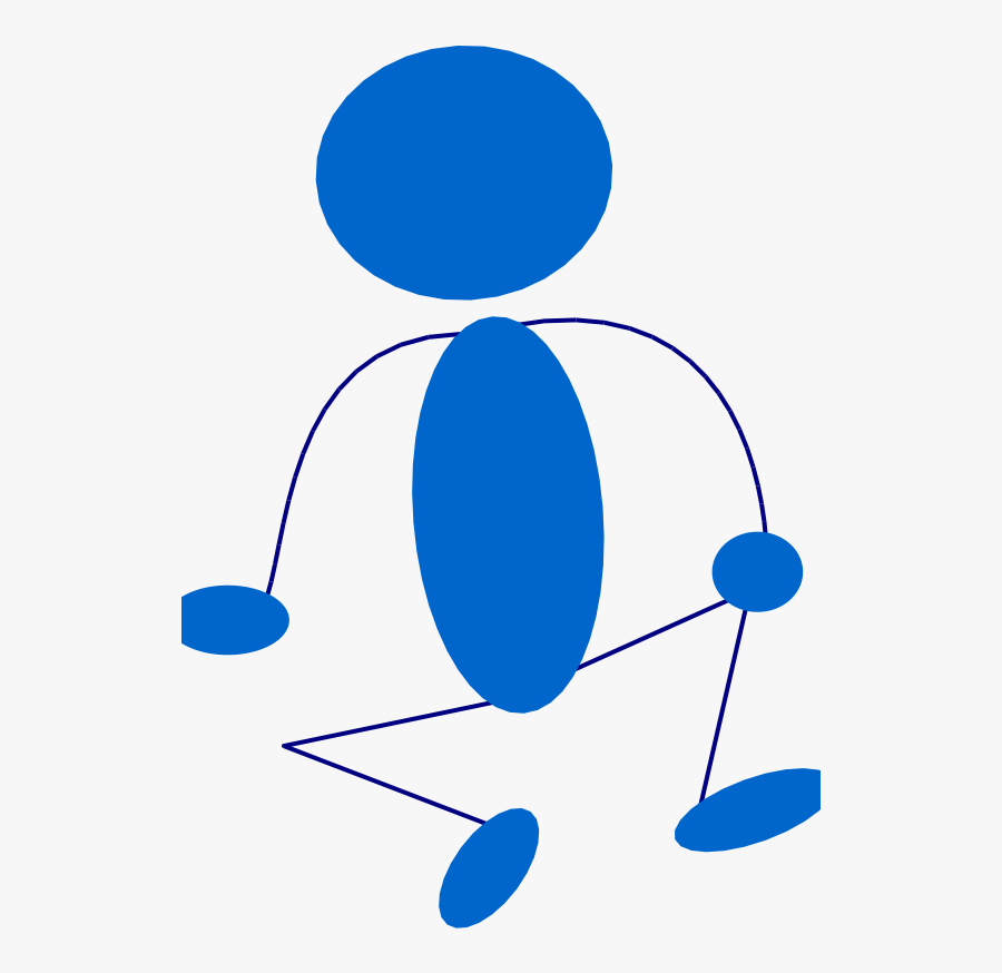 Blueman 211 - Sitting Clipart Stickman , Free Transparent Clipart ...