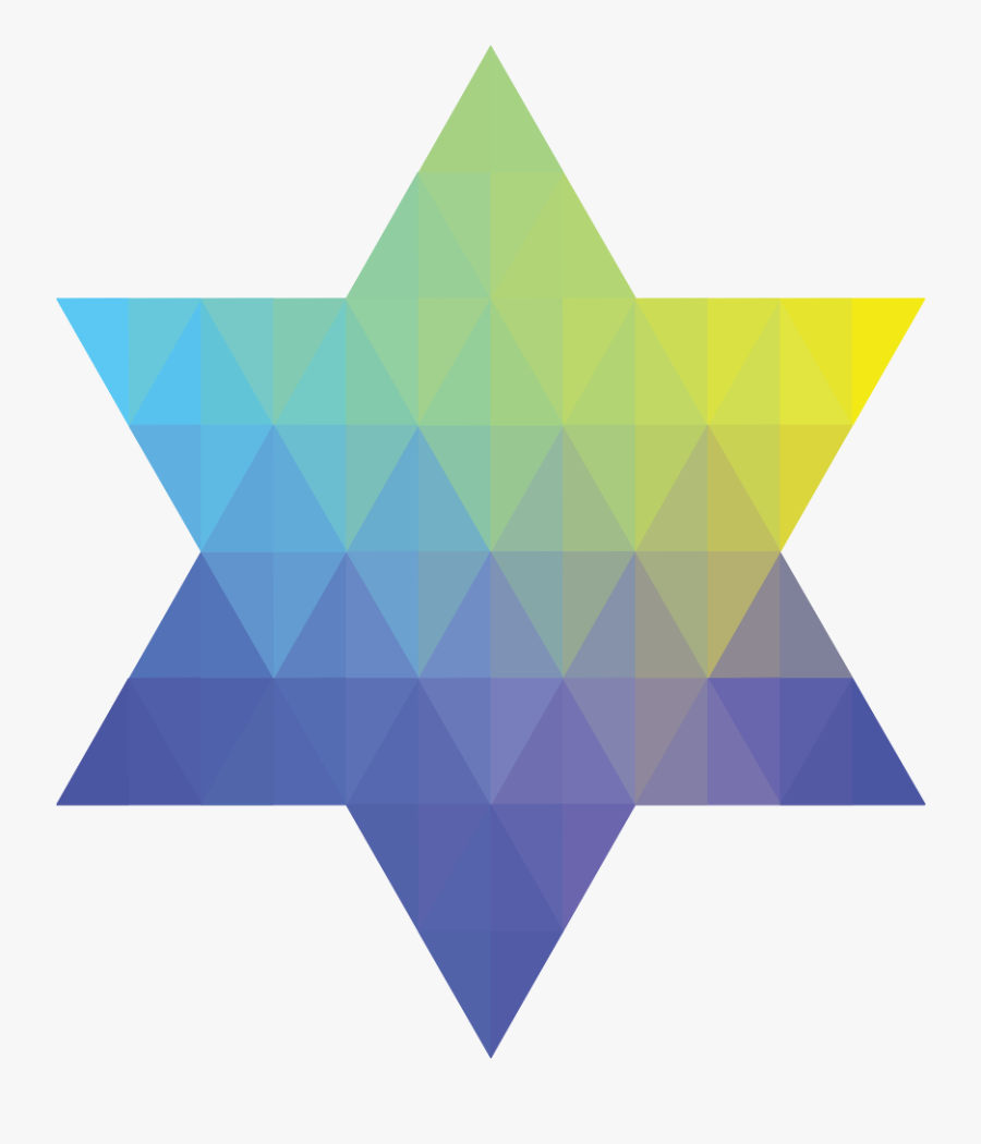 Geometric Jewish Star Of David Iii - Triangle , Free Transparent ...