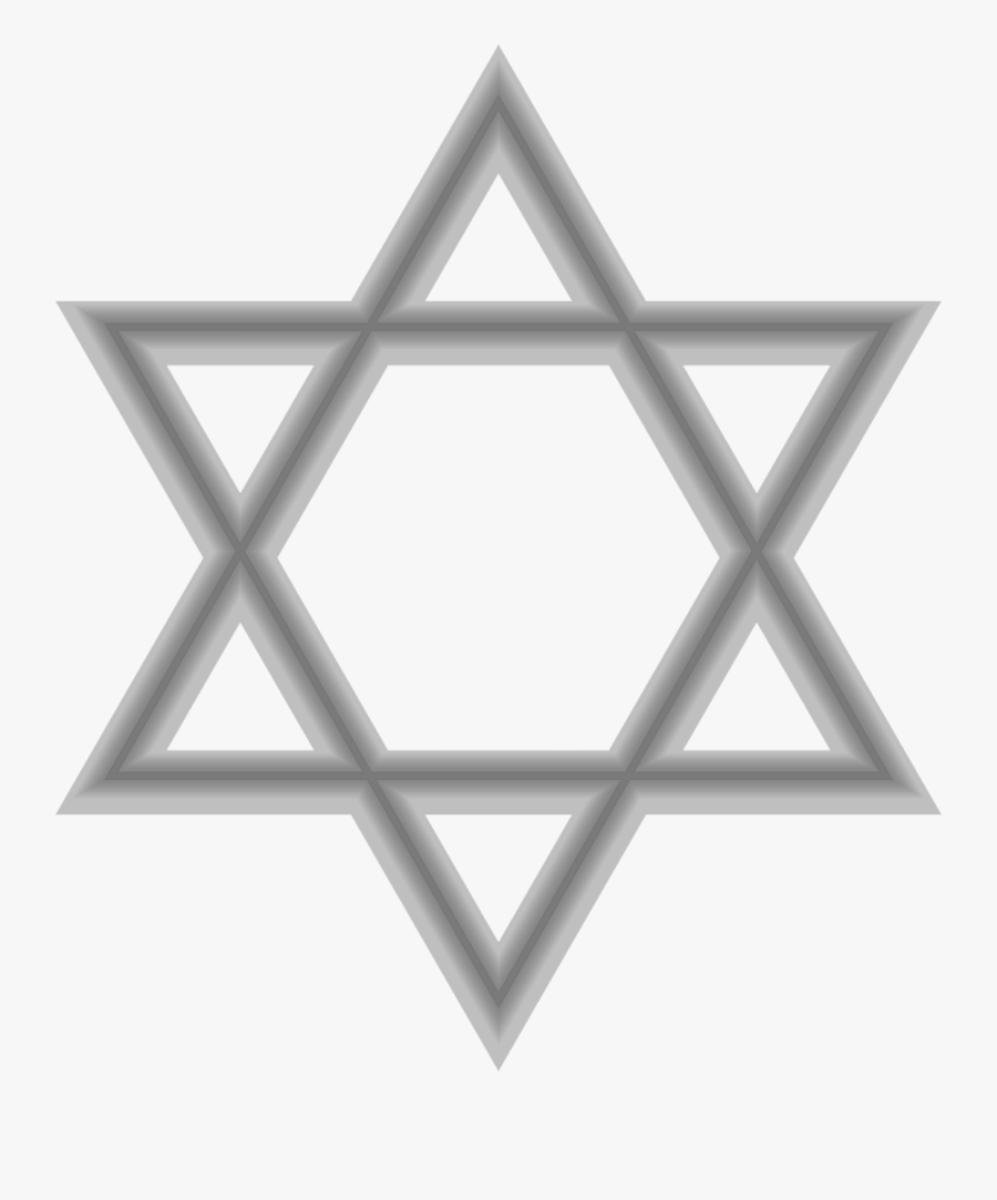 Star Of David Gray , Free Transparent Clipart - ClipartKey