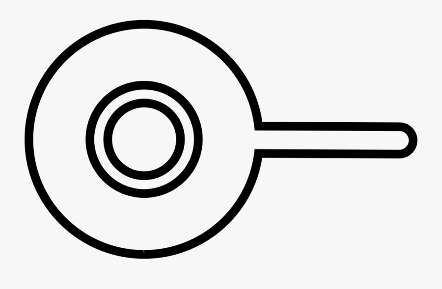 Frying Pan Outline - Circle , Free Transparent Clipart - ClipartKey