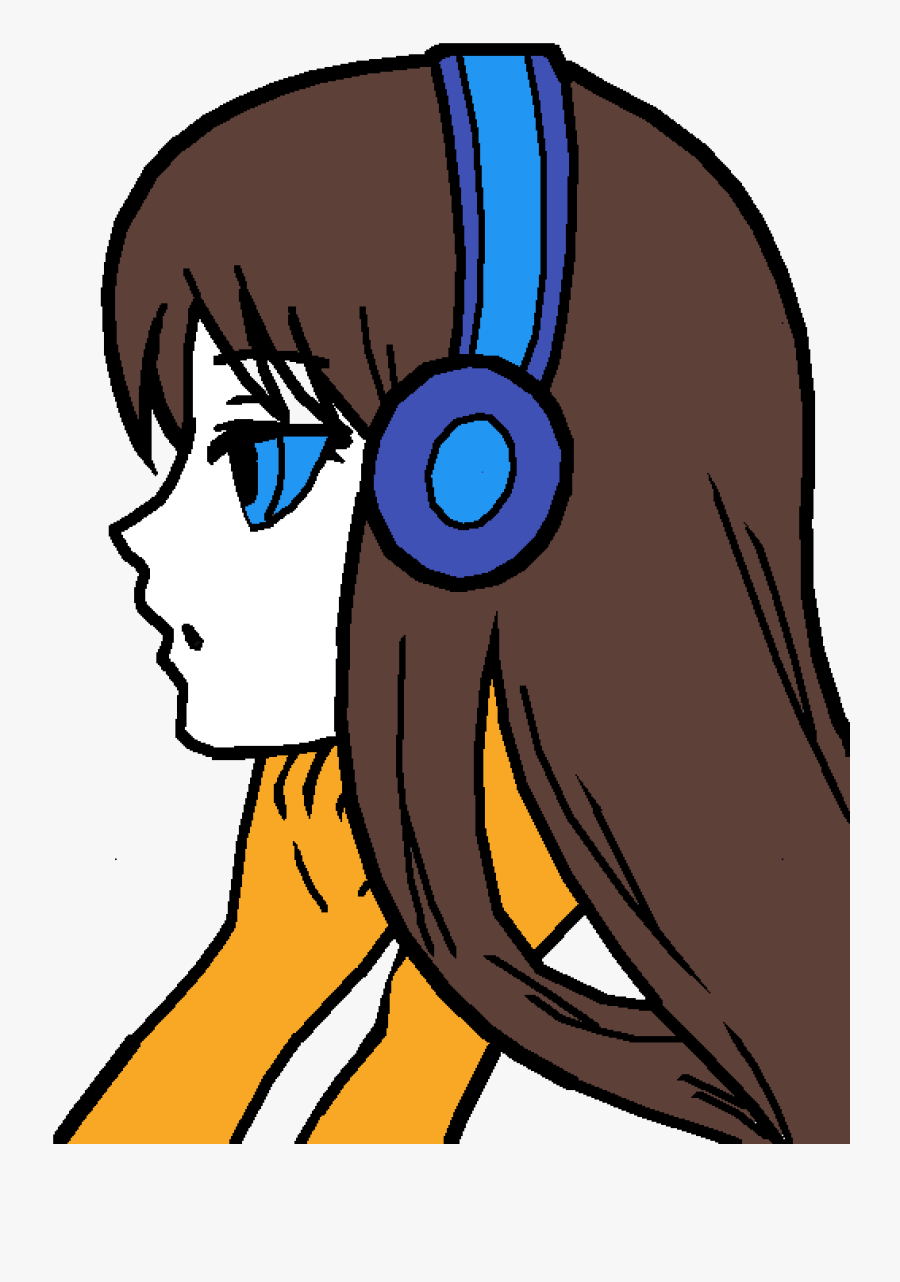 Anime Girl Not Colored , Free Transparent Clipart - ClipartKey
