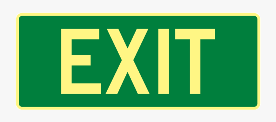 Exit Sign Clip Art , Free Transparent Clipart - ClipartKey
