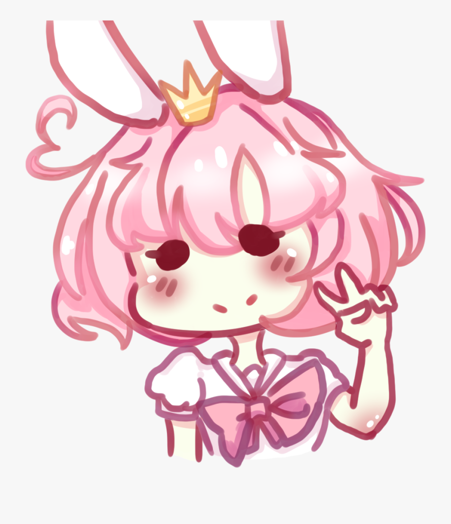 Chibi Doing Peace Sign , Free Transparent Clipart - ClipartKey