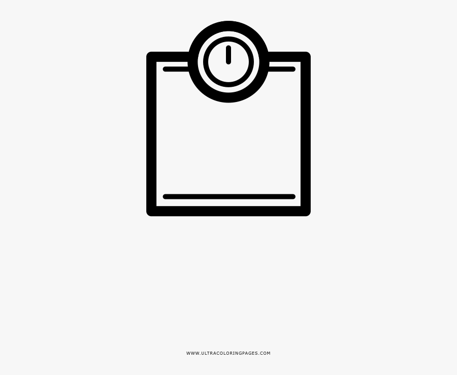 Weight Scale Coloring Page - Circle , Free Transparent Clipart - ClipartKey