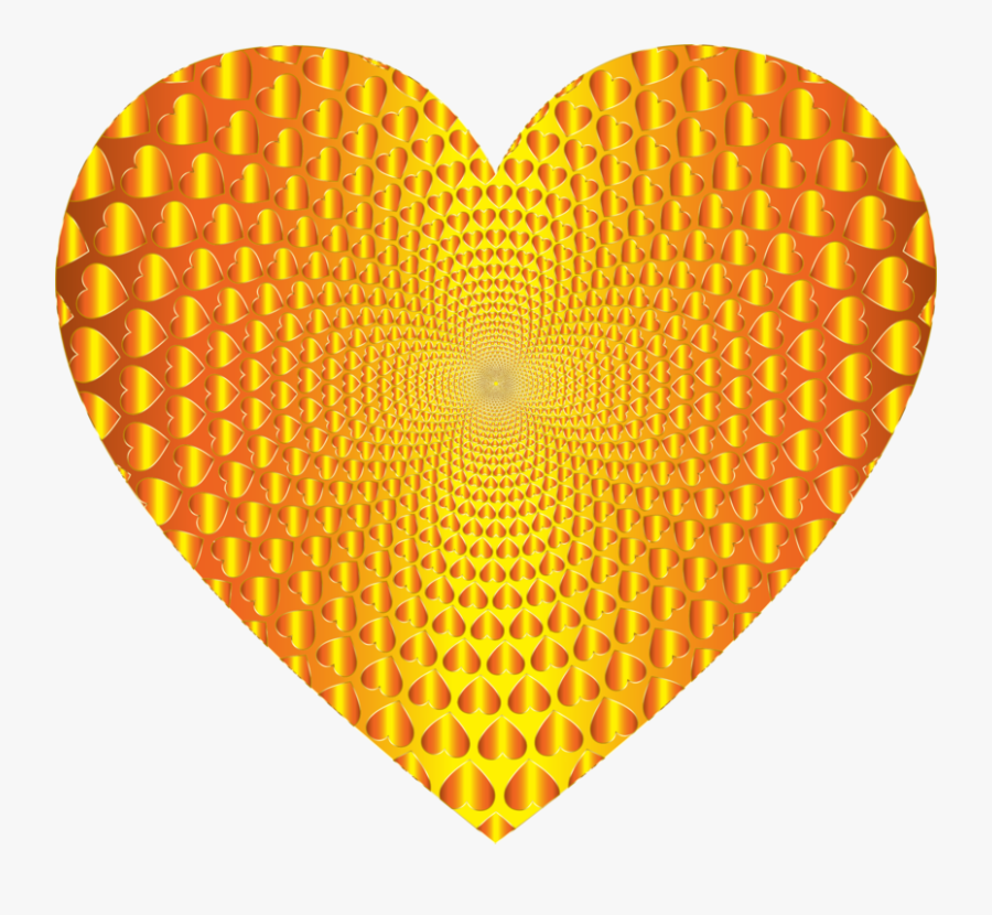 Heart,symmetry,yellow - L'objet , Free Transparent Clipart - ClipartKey