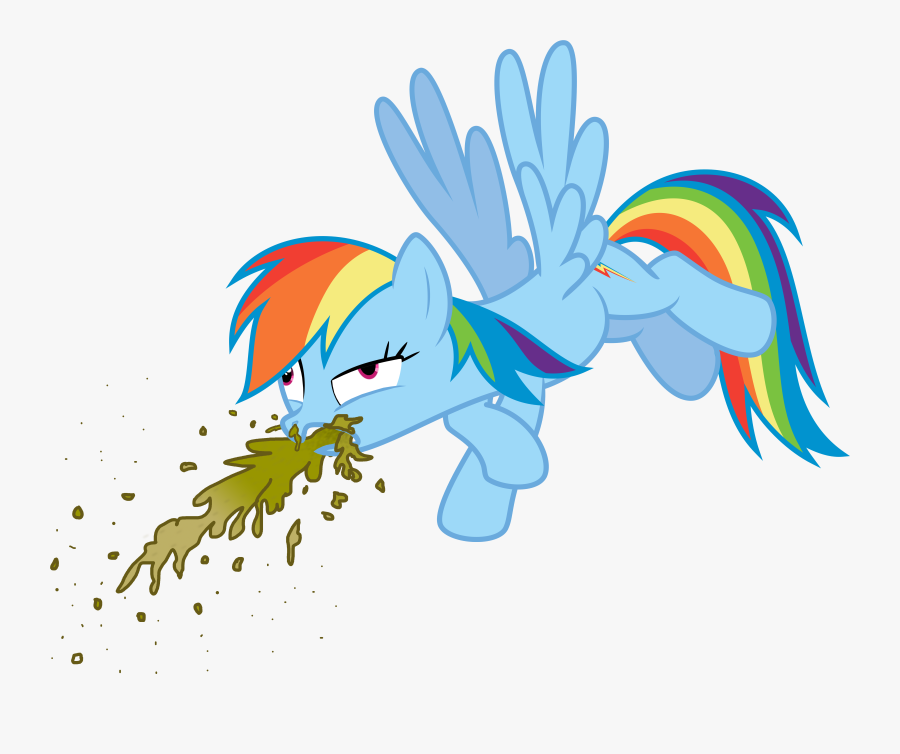 Rainbow Dash Throw Up , Free Transparent Clipart - ClipartKey