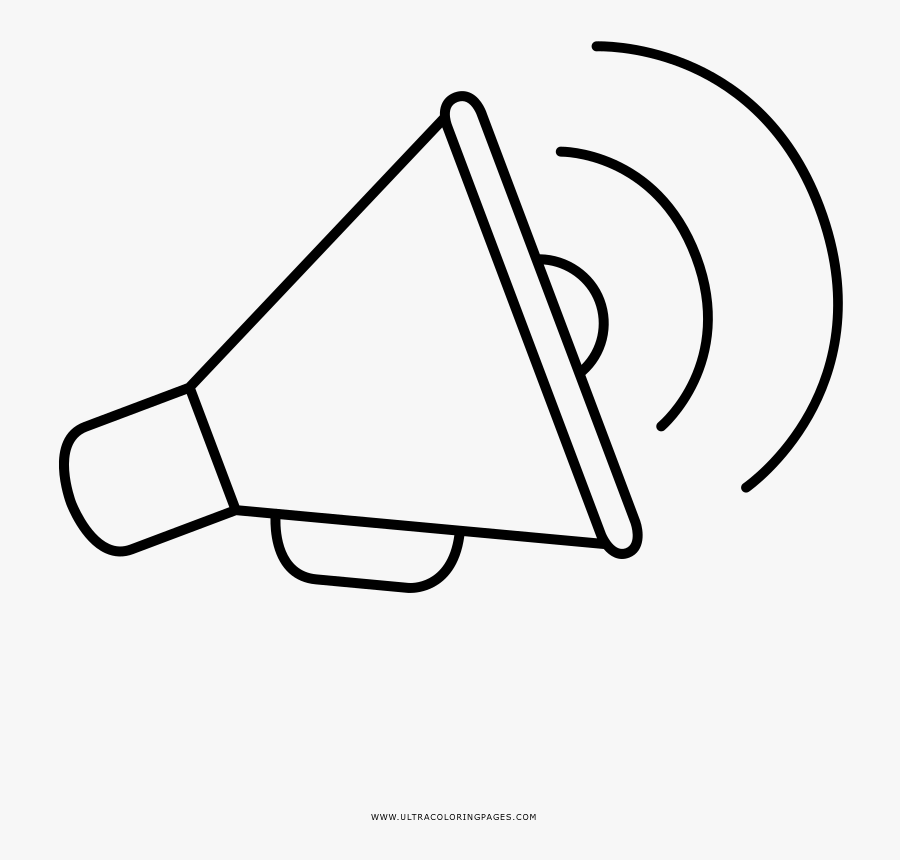 Coloring Megaphone Pages Printable Cheer Sketch Coloring Page