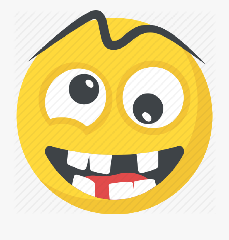Permalink To Crazy Face Smiley - Crazy Face Emoji Transparent , Free ...