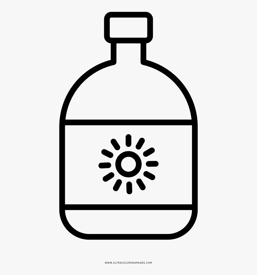 Tequila Coloring Page - Sun Protection Coloring Page , Free Transparent ...