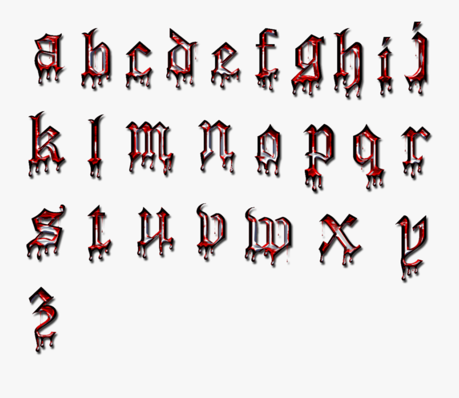 Clip Art Gothic Capital Letters - Small Letter Gothic Fonts , Free ...