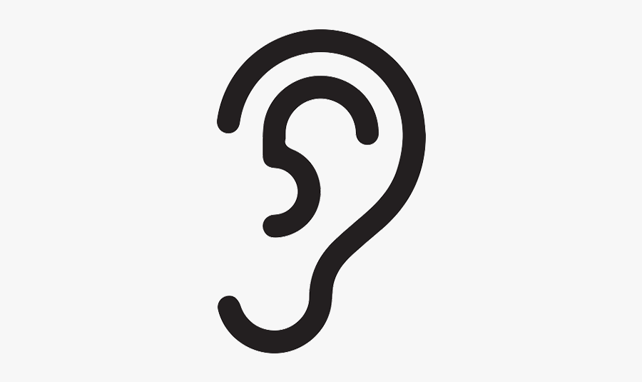 Ear Icon Black And White , Free Transparent Clipart - ClipartKey