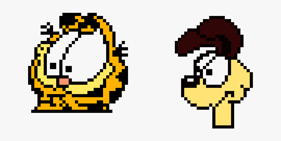 Garfield Pixel , Free Transparent Clipart - ClipartKey