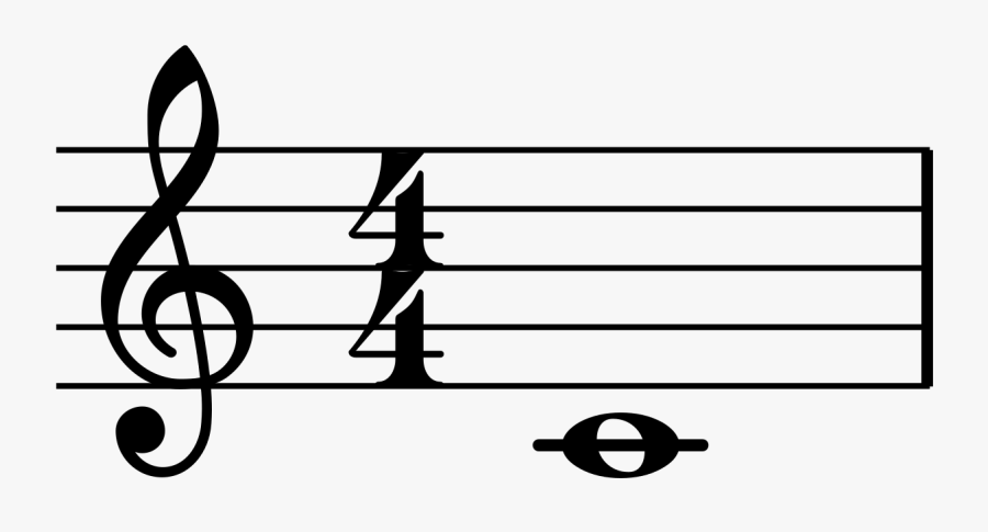 B5 On Treble Clef , Free Transparent Clipart - ClipartKey