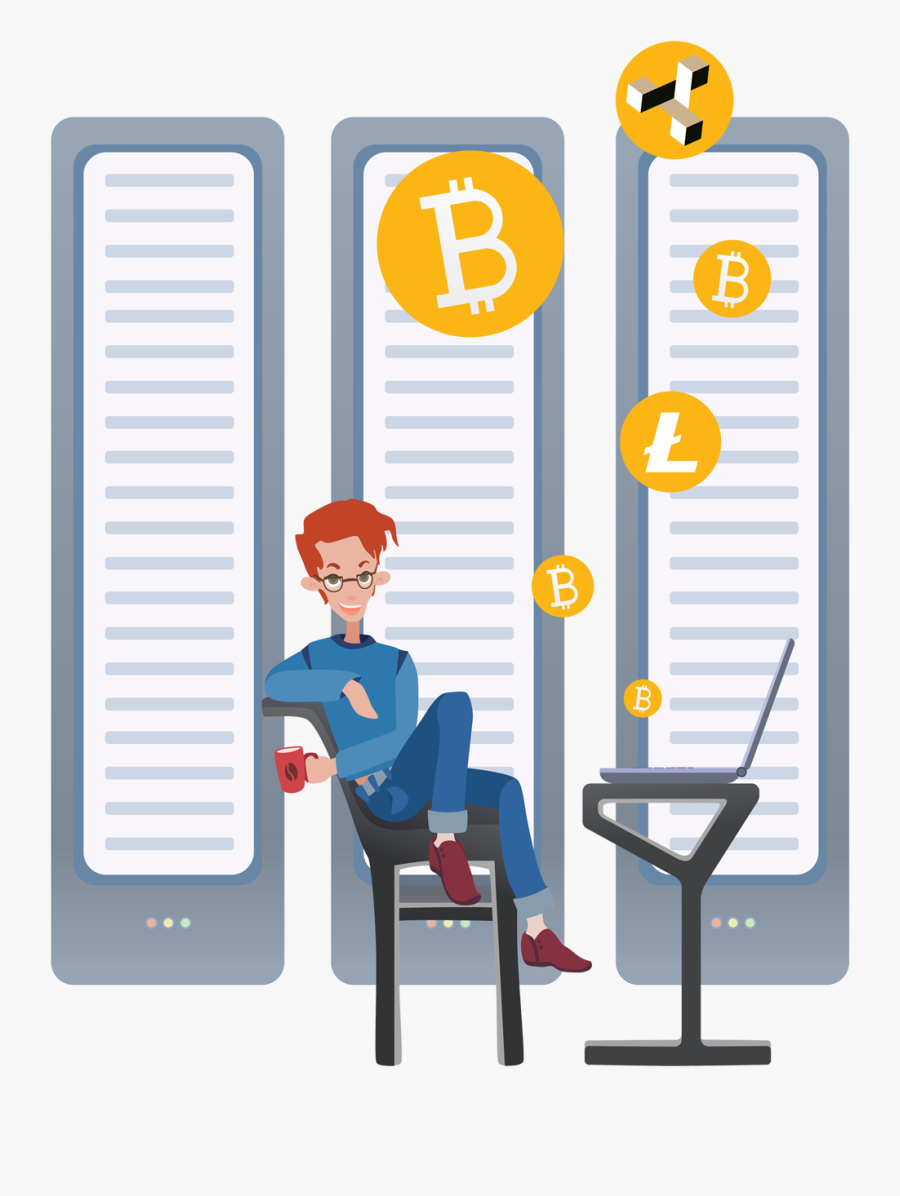 Bitcoin Server Room Illustration , Free Transparent Clipart - ClipartKey
