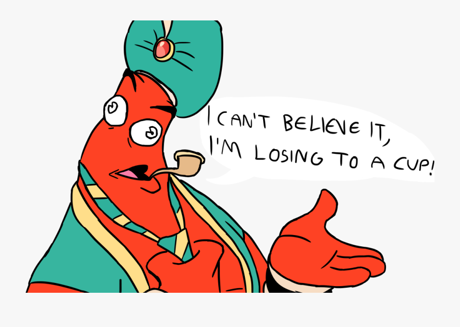 Cant Beliene It "mlosing To A Cup Genie Text Cartoon - Djimmi The Great ...