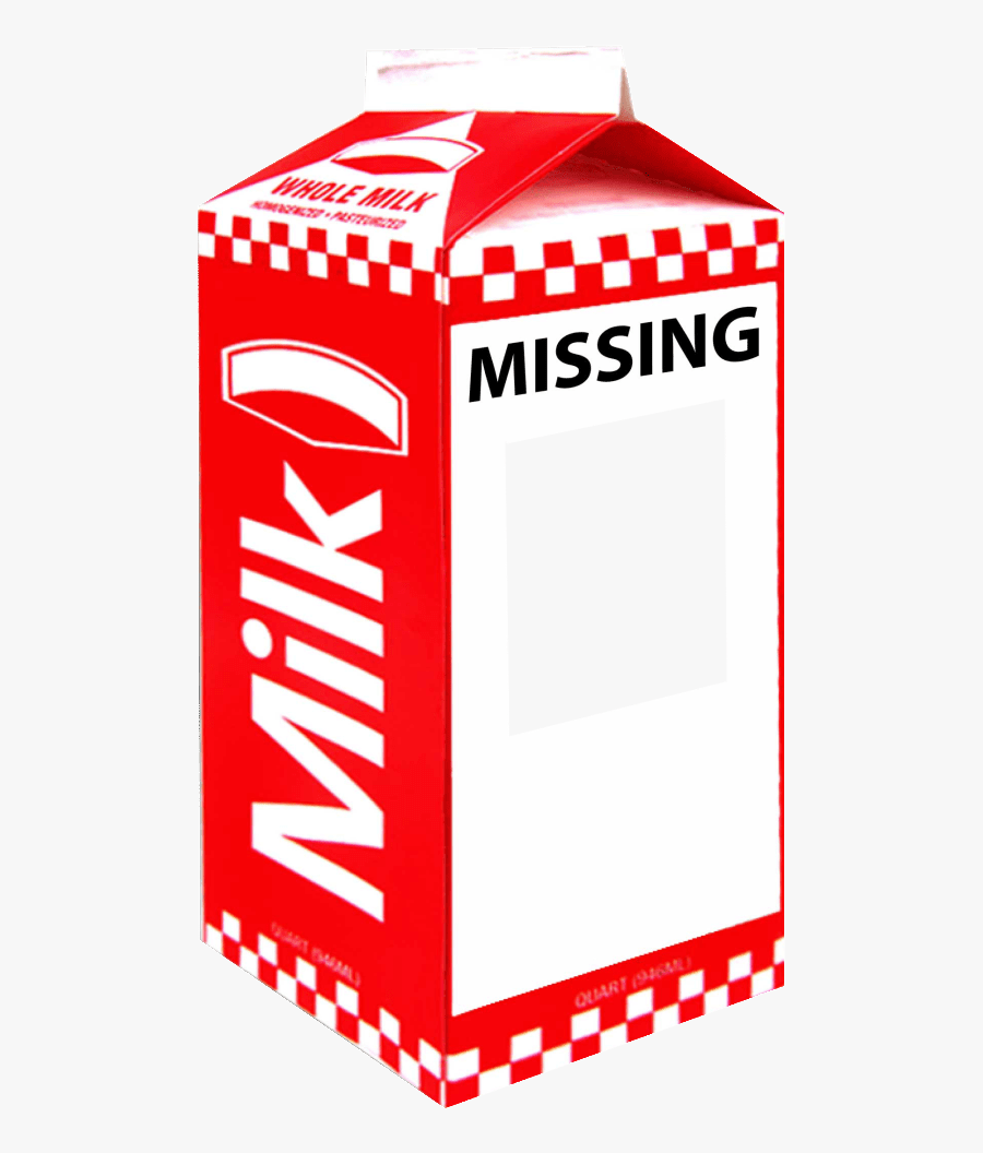 Milk Carton Missing Person Template