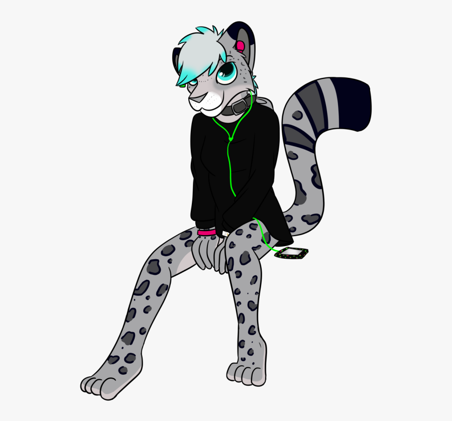 Snow Leopard Fursona - Illustration , Free Transparent Clipart - ClipartKey