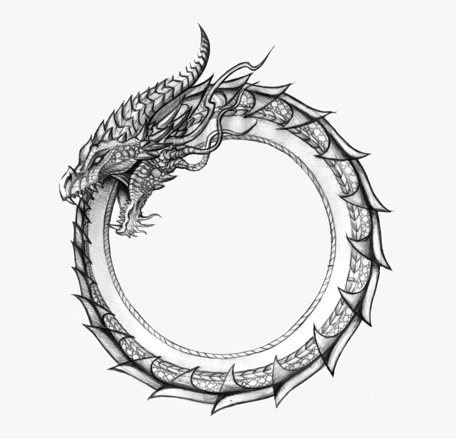 Clip Art Midgard Serpent Google Zoeken - Ouroboros Dragon , Free ...