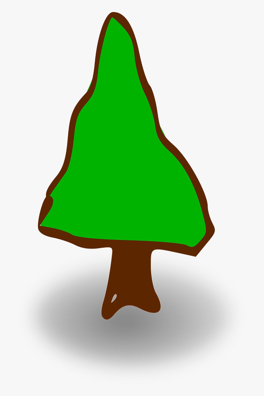 Cartoon Tree With Shadow Png , Free Transparent Clipart - ClipartKey