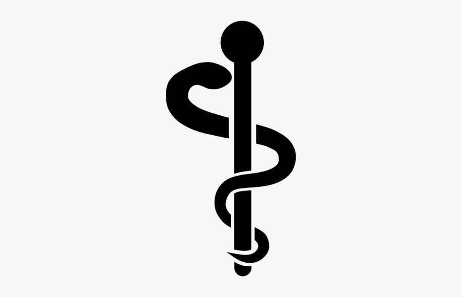 Medical Symbol Silhouette - Medical Rod Of Asclepius , Free Transparent ...