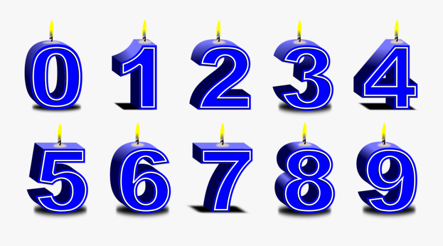 Birthday Candles Numbers - Lilin Angka Ulang Tahun Png , Free ...