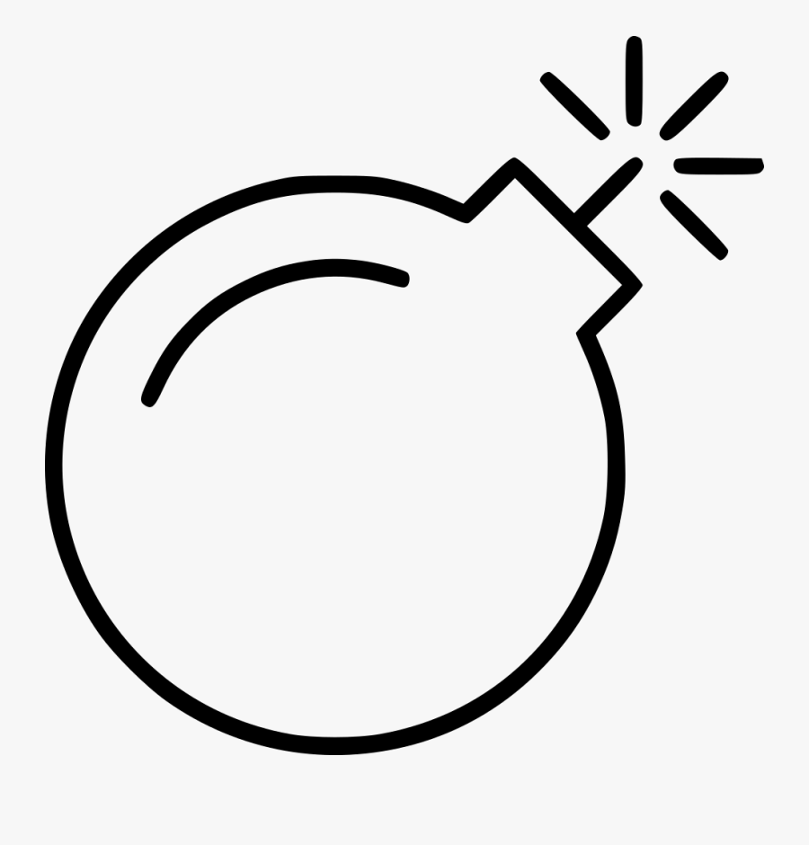 Bomb Bombshell Explosion Explosive - Line Art , Free Transparent ...