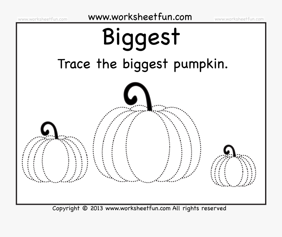 Pumpkin Big And Small Worksheet , Free Transparent Clipart - ClipartKey