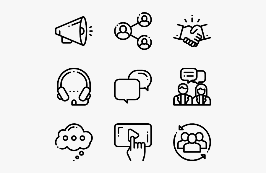 Communication - Medical Line Icon Png , Free Transparent Clipart ...