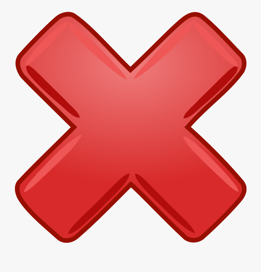 Big Red X , Free Transparent Clipart - ClipartKey
