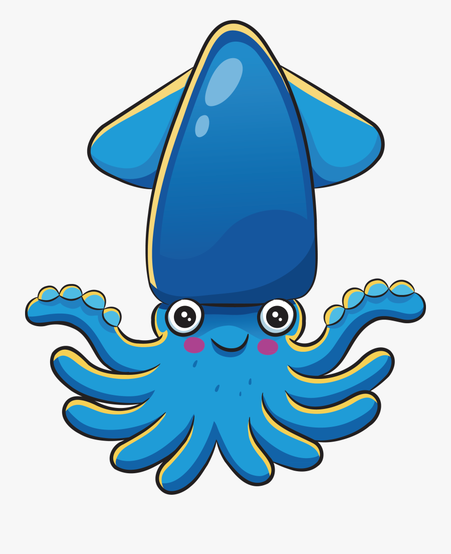 Clip Art Devil Fish Octopus - ปลาหมึก การ์ตูน , Free Transparent ...