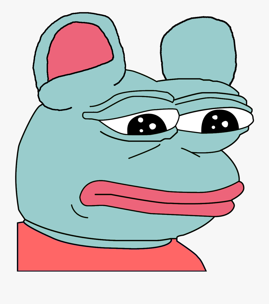 Green Pink Nose Clip Art Smile Fictional Character - Yellow Pepe The ...