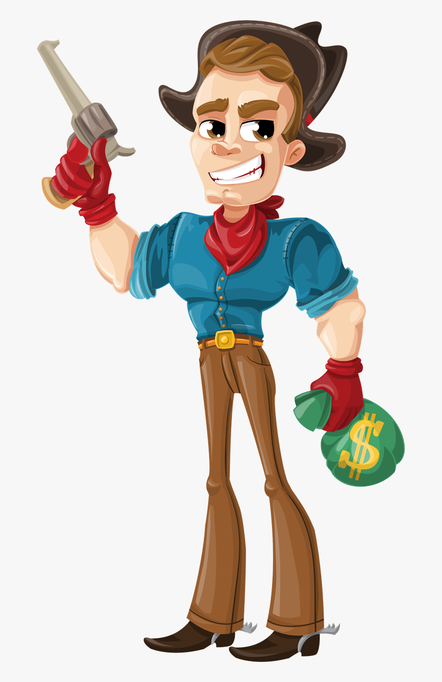 Free Cartoon Western Outlaw Clip Art - Western Cowboy Cartoons , Free ...